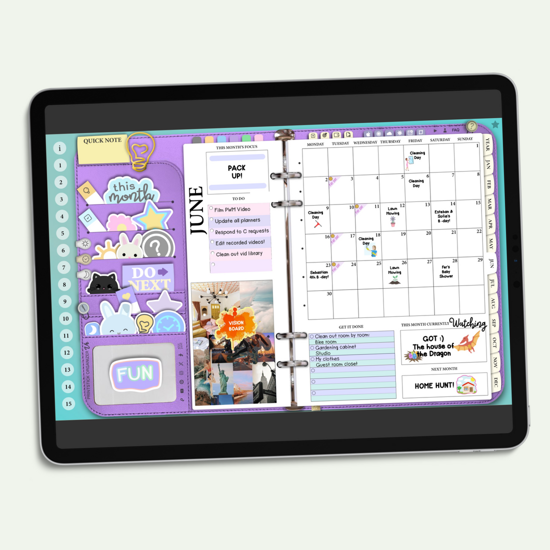 PrintStick Digital Planners & Sitckers