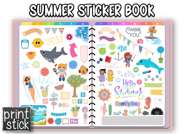 Summer Sticker Book – PrintStick