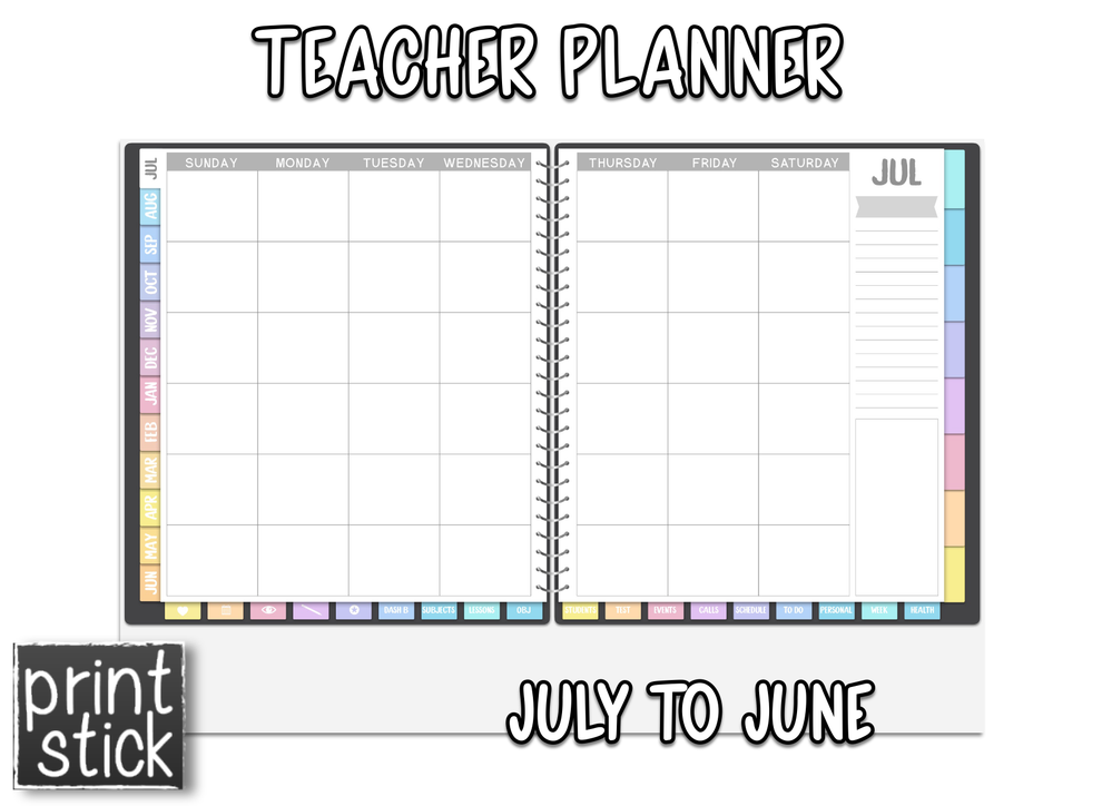 Teacher V Planner – PrintStick
